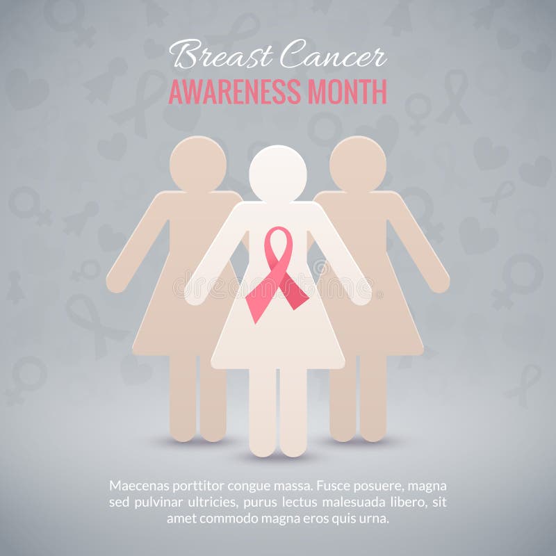 Breast Cancer Awareness Background Stock Vector Illustration Of