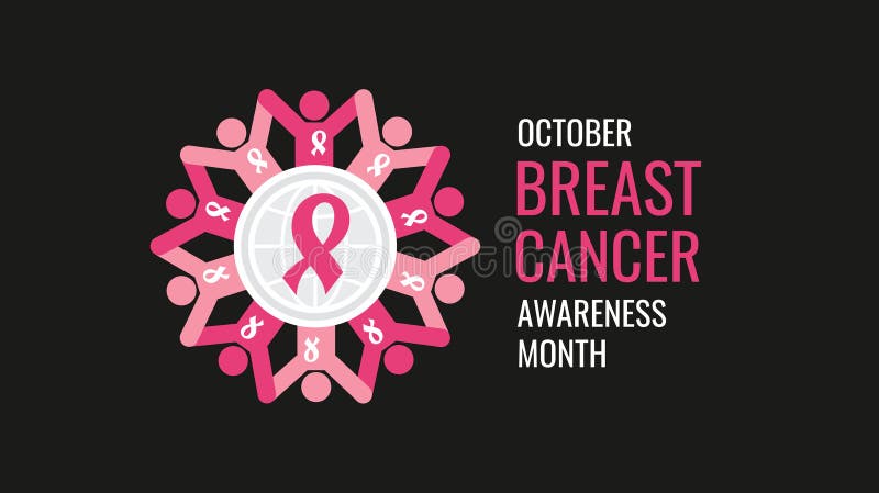 Breast Cancer Awareness Banner Vector Illustration Stock Vector