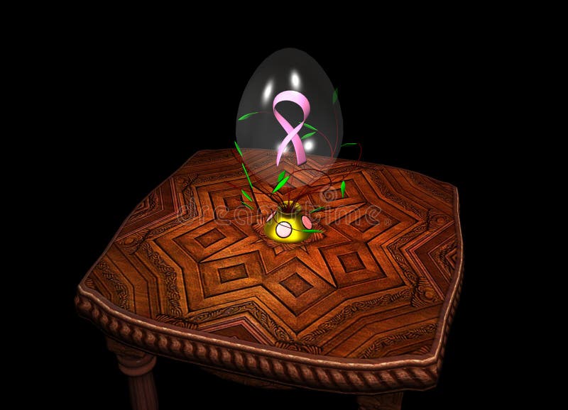 Breast Cancer Awareness Egg Stock Illustration - Illustration of ...