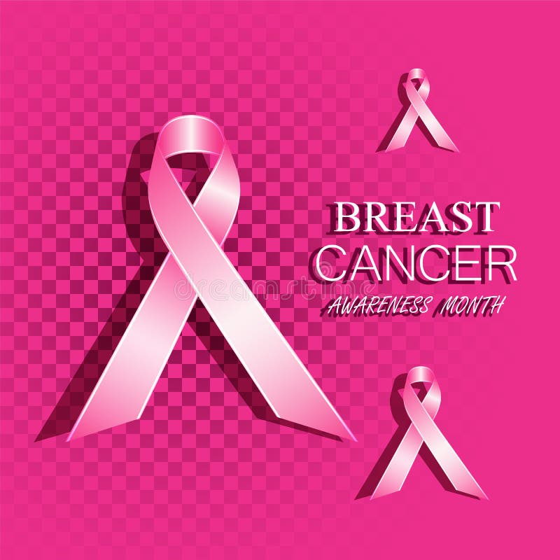Breast Cancer Awareness Pink Ribbons Stock Vector Illustration Of