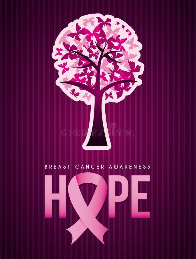 Breast cancer design stock vector. Illustration of butterflies - 46515629