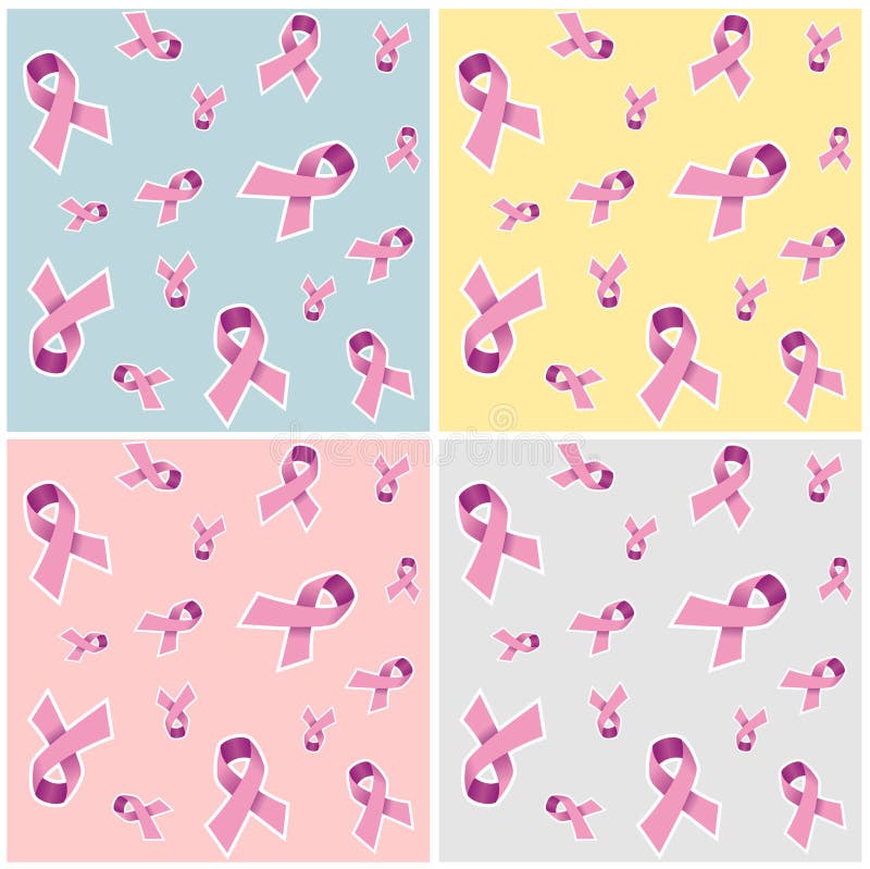 Breast Cancer Ribbon Background Stock Vector - Illustration of icon ...