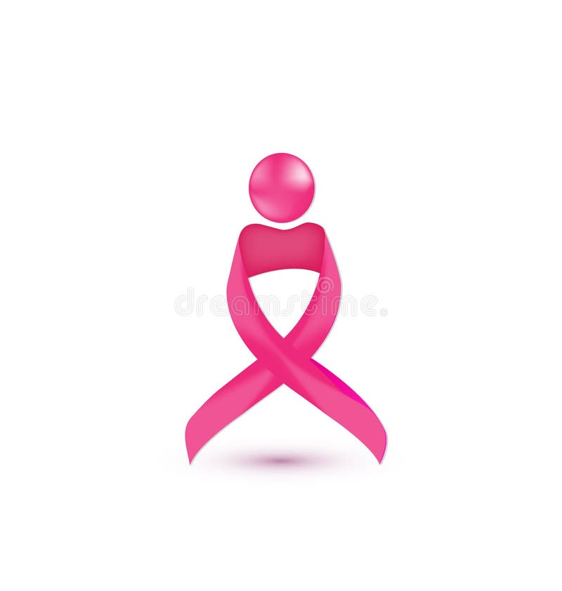 Breast cancer ribbon logo stock vector. Illustration of health - 33507732
