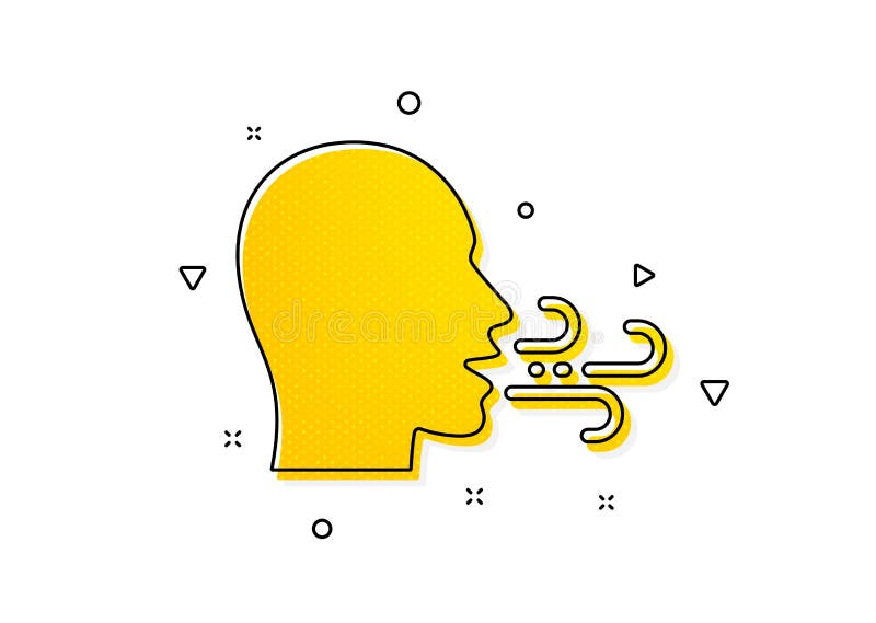 Breathing Icon. Breath Difficulties Sign. Vector Stock Vector ...