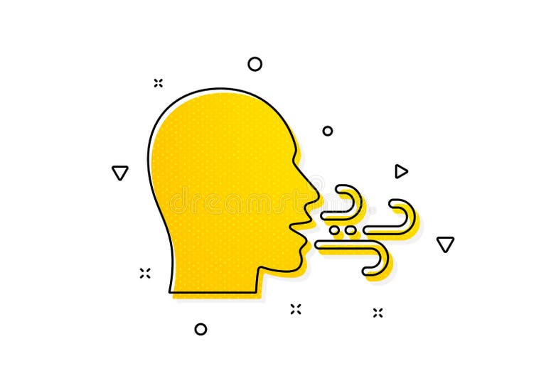 Breathing Icon. Breath Difficulties Sign. Vector Stock Vector ...