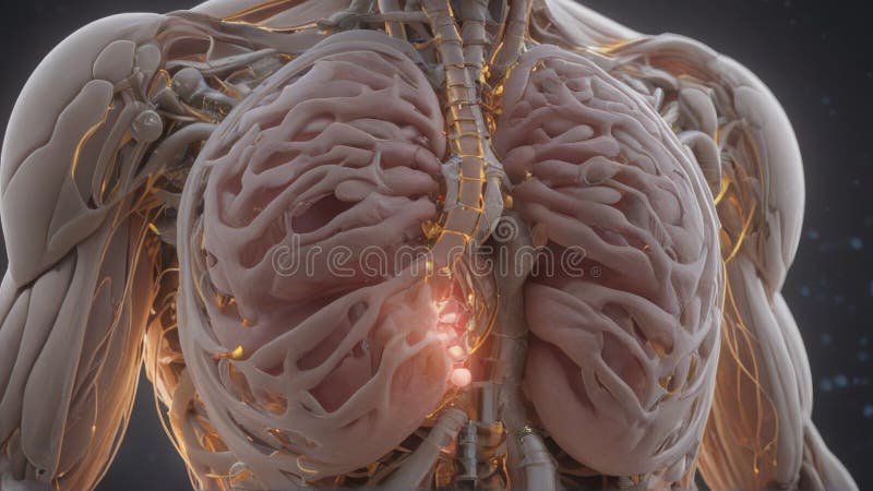 The Breath of Life, a Stunning 3D Visualization of the Lungs Stock ...