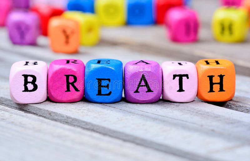 Breath word on table stock photo. Image of destress, business - 82582994