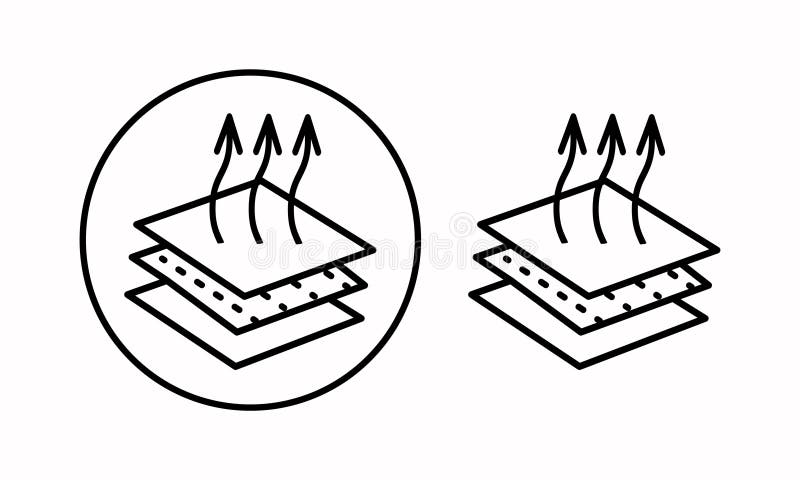 A Breathable Material Icon with Up Arrows. a Arrow Stock Illustration ...