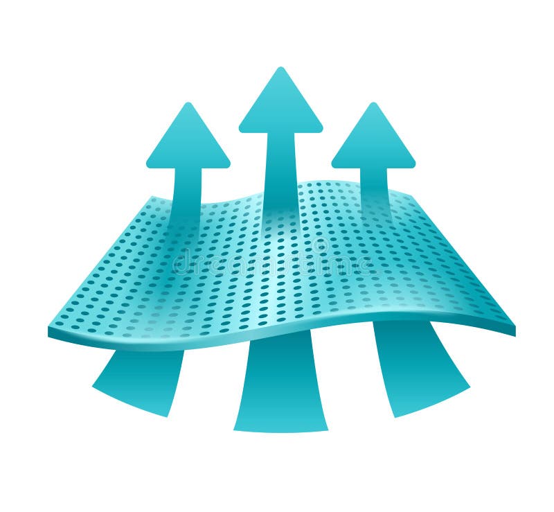 Antibacterial but Breathable Membrane 3D Icon Stock Vector ...