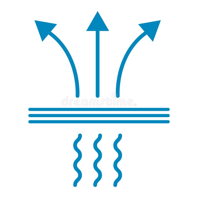 Breathable Resistant Icon, Waterproof Material Protection Sign, Web ...