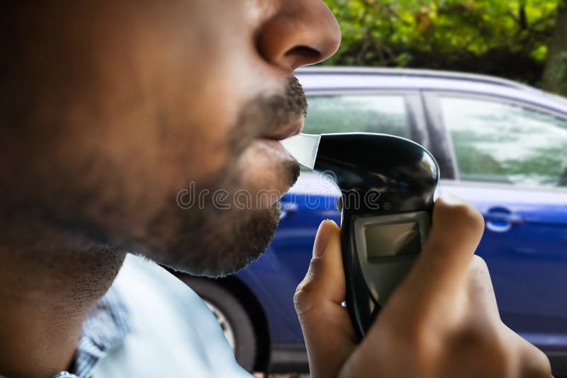 Breathalyzer Alcohol Test Device Stock Image - Image of american ...