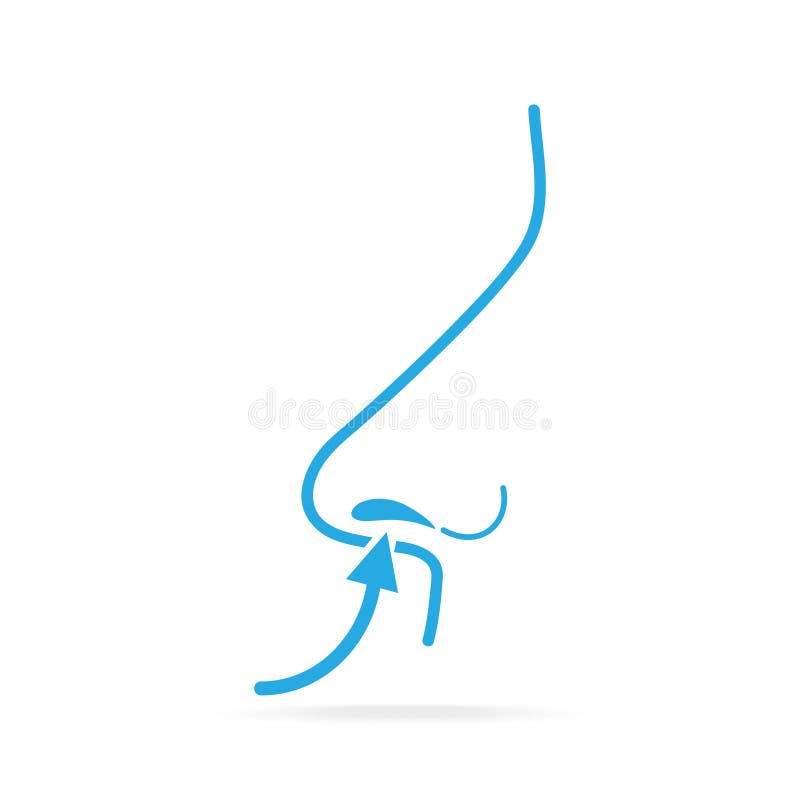 Do Not Inhale Blue Icon, Warning Sign Stock Vector - Illustration of ...