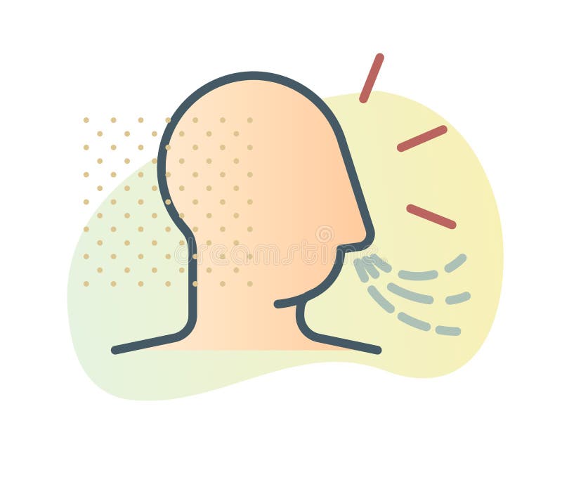 Breathing Excercise - Icon stock illustration. Illustration of ...