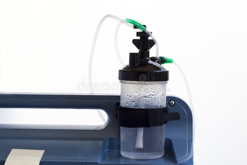 Breathing Machine `mechanical Ventilator` on White Background with Copy ...