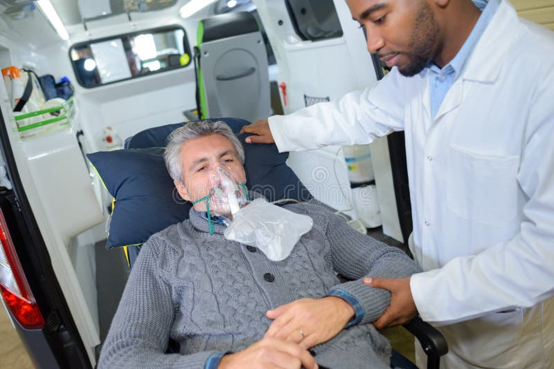 Breathing mask for patient stock image. Image of safety - 89313401