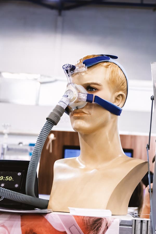 Breathing Mask on the Patient. Technology in the Treatment of ...