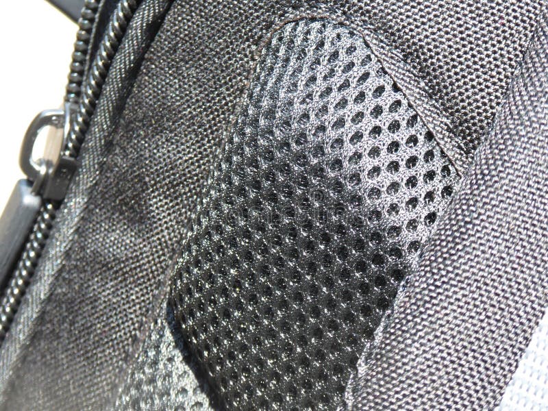 Breathing Material Closeup on Backpack Stock Image - Image of material ...