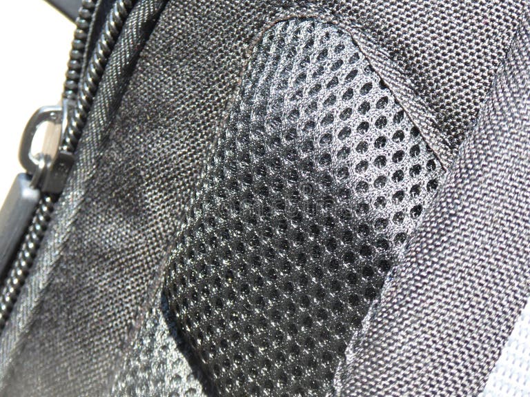 Breathing Material Closeup on Backpack Stock Image - Image of material ...