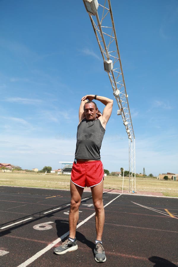 Breathing and Recovering with Arms Movement Stock Image - Image of ...