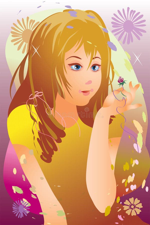 Breathing of summer stock vector. Illustration of floral - 7414218