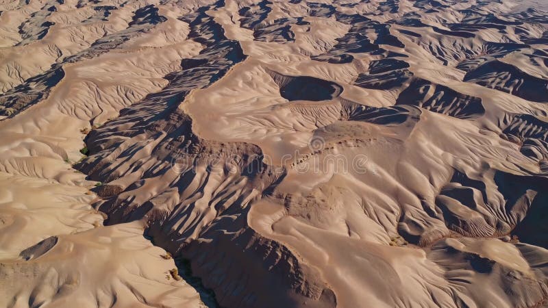 An Eye Catching Aerial View of Stunning Desert Dunes and Intricate Sand ...