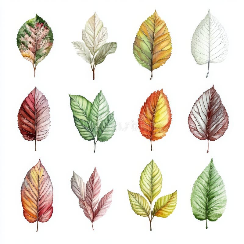 A Breathtaking Assortment of Multicolored Fall Foliage in Diverse Forms ...