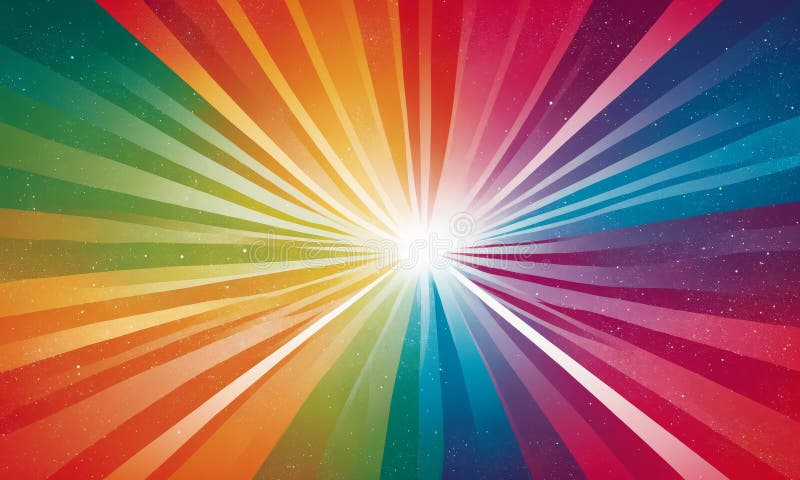 Radiant Spectrum: a Burst of Cosmic Light Stock Illustration ...