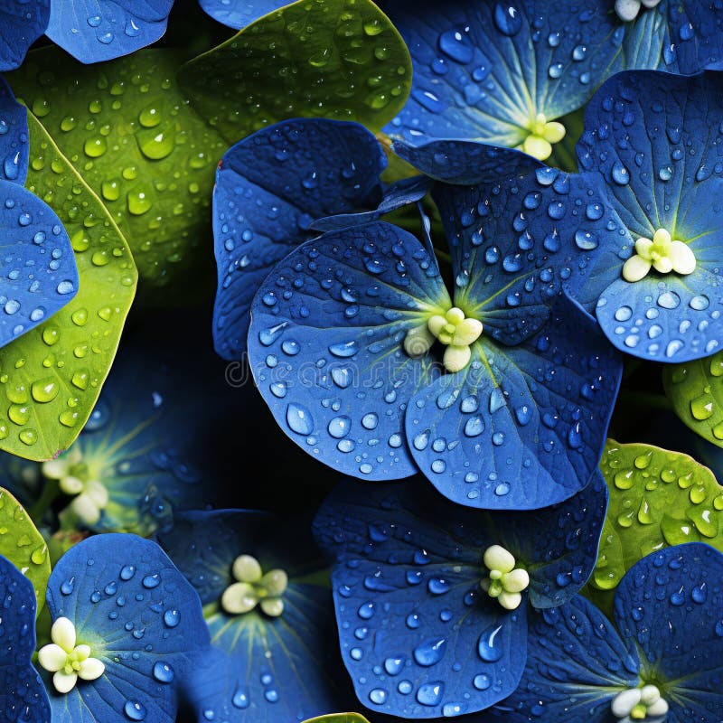 Breathtaking and Captivating Close Up View of Vibrant Hydrangea Flower ...