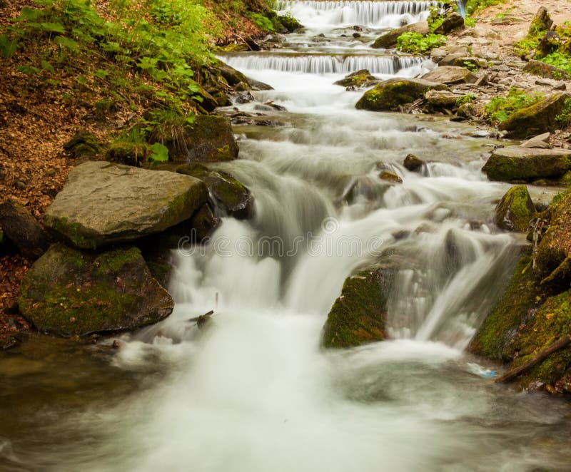 Breathtaking Clean Waterfall Stock Photo - Image of waterfall, stream ...