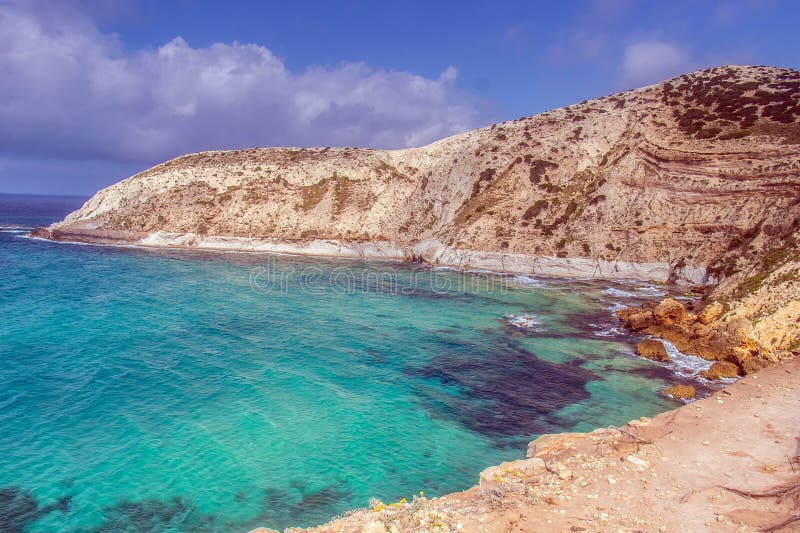 Breathtaking Cliff View of Cap Blanc in Bizerte, Tunisia, with Ocean ...