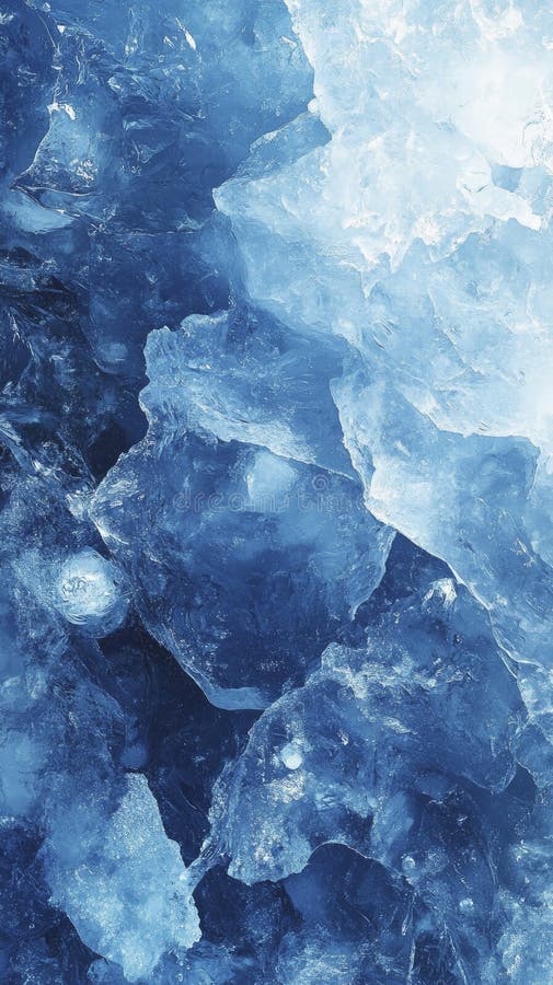 A Breathtaking Close-up of a Massive Glacier, Revealing Intricate ...
