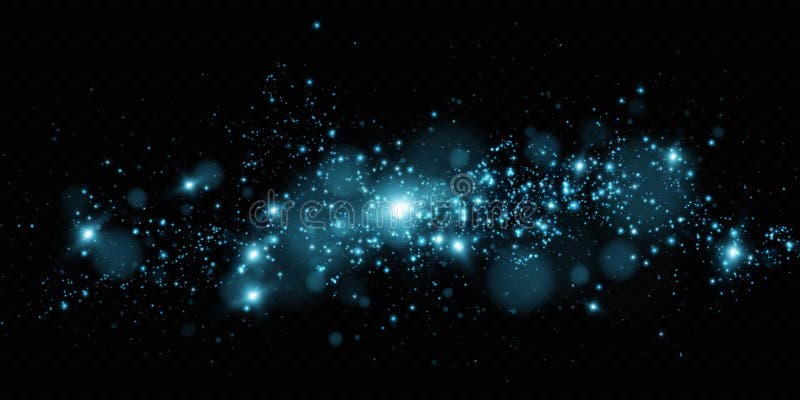 Breathtaking Cosmic Glow Featuring Blue Sparkles and Mesmerizing Galaxy ...
