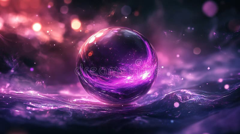 A Breathtaking Cosmic Orb Beautifully Positioned in an Ethereal Galaxy ...