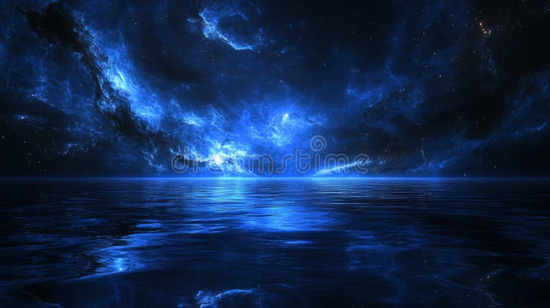 Breathtaking Cosmic Scene Featuring Deep Space Hues and Nebulae for ...