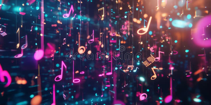 A Breathtaking 3D Abstract Background Featuring an Array of Glowing ...