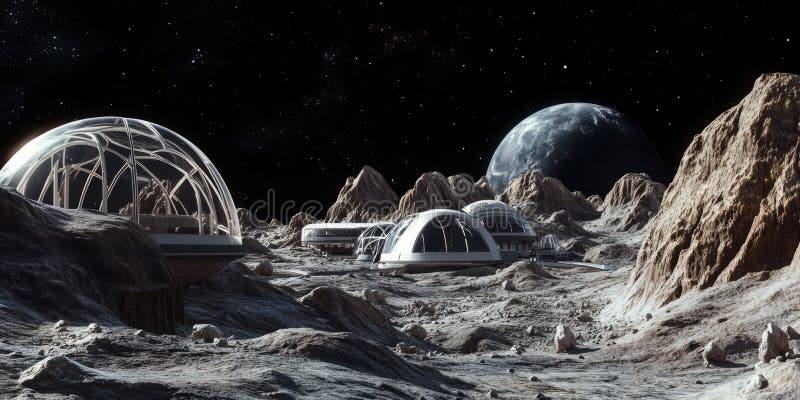 A Breathtaking 3D Background of an Interstellar Space Colony Built on a ...
