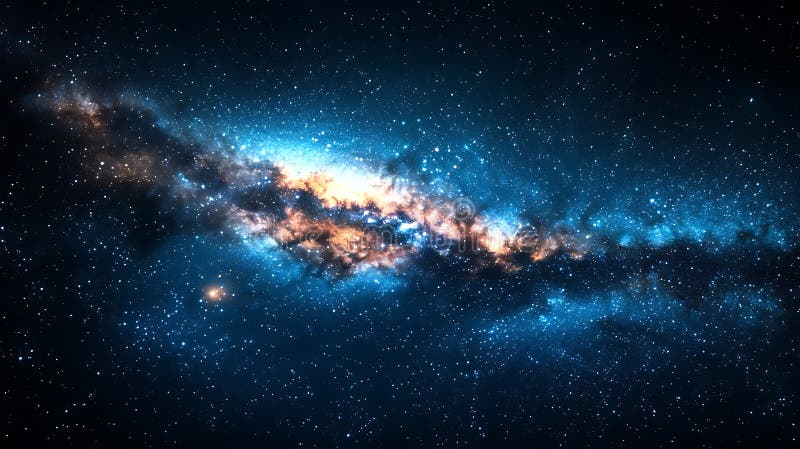 Breathtaking Deep Space Galaxy with Bright Stars Cosmic Cloud and ...