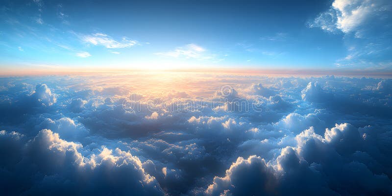 A Breathtaking Depiction of a Wide Open Sky, Stretching Infinitely Across the Scene Stock ...