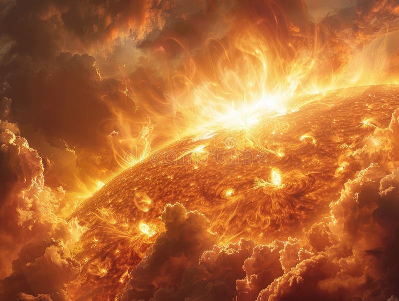 A Breathtaking Digital Representation of the Suns Surface, Exploding ...