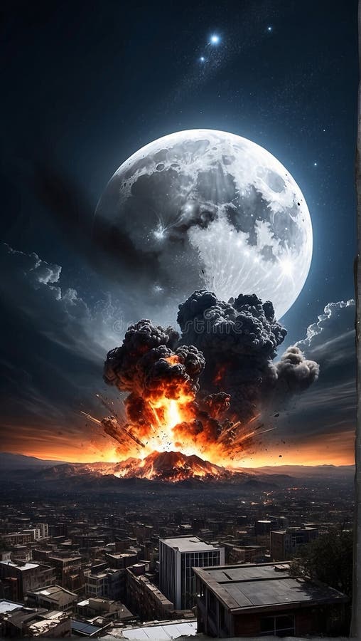 In a Breathtaking Display of Destruction Stock Illustration ...