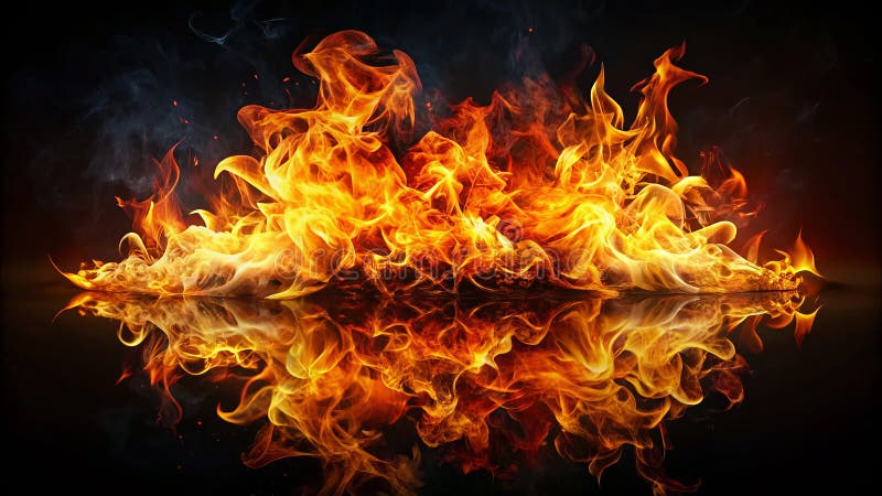 Breathtaking Double Exposure Fire Imagery a Collection of Isolated ...