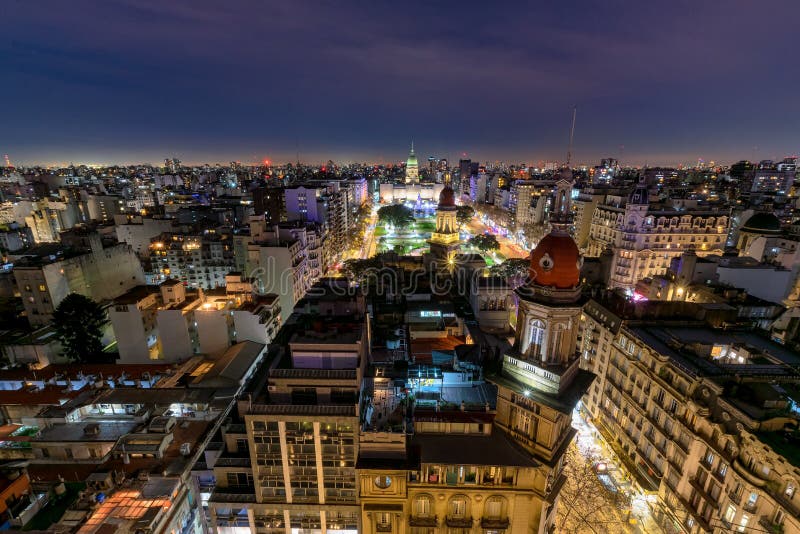 Breathtaking Elevated View of the City of Buenos Aires - Argentina Stock Image - Image of ...