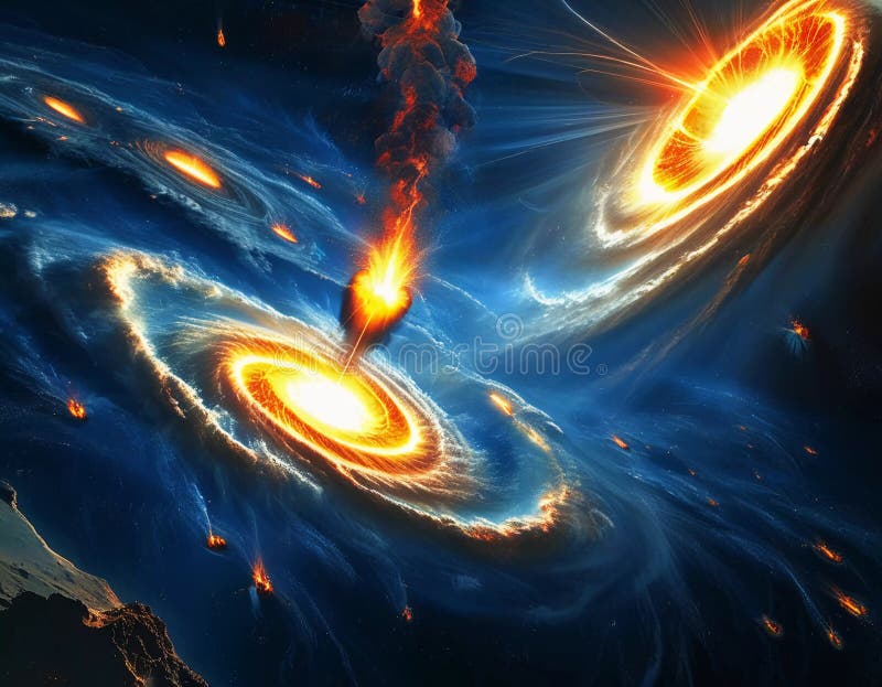 A Breathtaking Explosion of Celestial Energy Lights Up the Dark Expanse ...