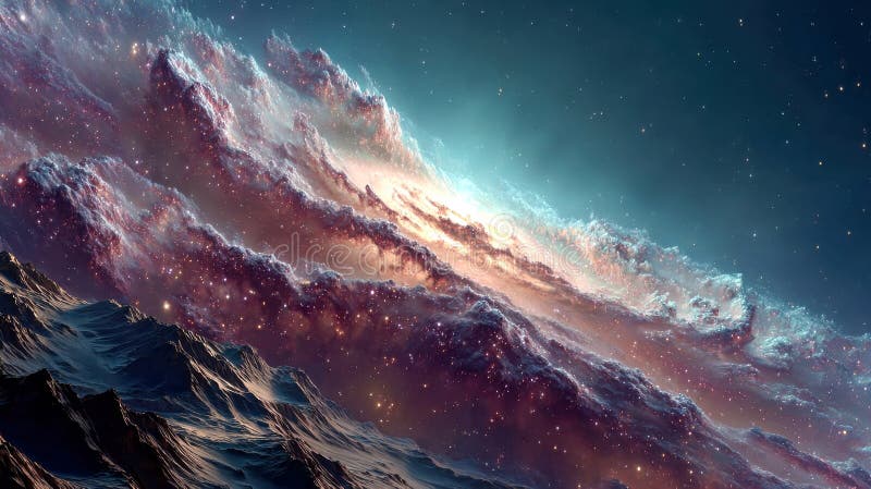 A Breathtaking Galactic Swirl Radiating Intense Light at Its Core ...