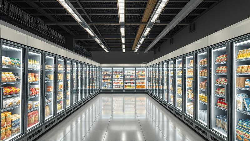 Empty Supermarket Refrigerated Section Stock Illustrations – 12 Empty ...