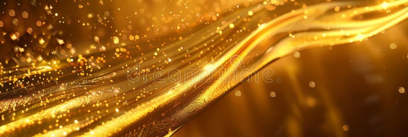 A Breathtaking Glistening Gold Wave Featuring Mesmerizing Sparkles and ...