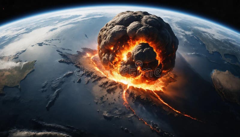 Global Catastrophe: Earth-Shattering Volcanic Eruption Stock ...
