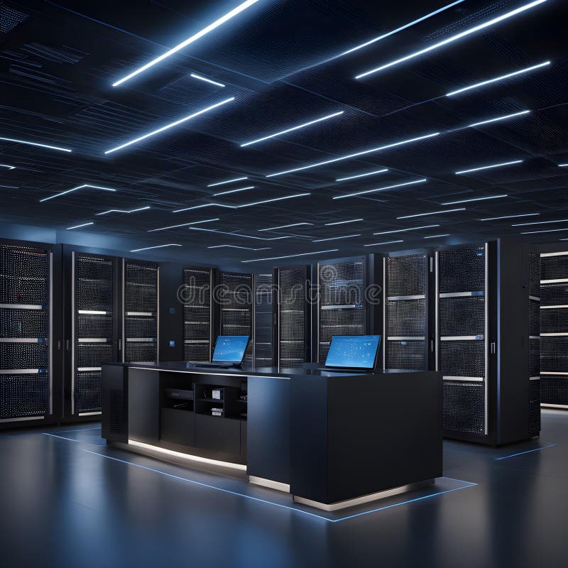 A Breathtaking, High-tech Server Room Filled with Cutting-edge ...