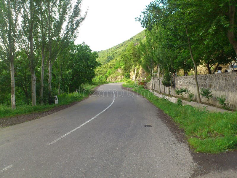 Spring Serenity: a Scenic Road To the Mountains Stock Image - Image of ...