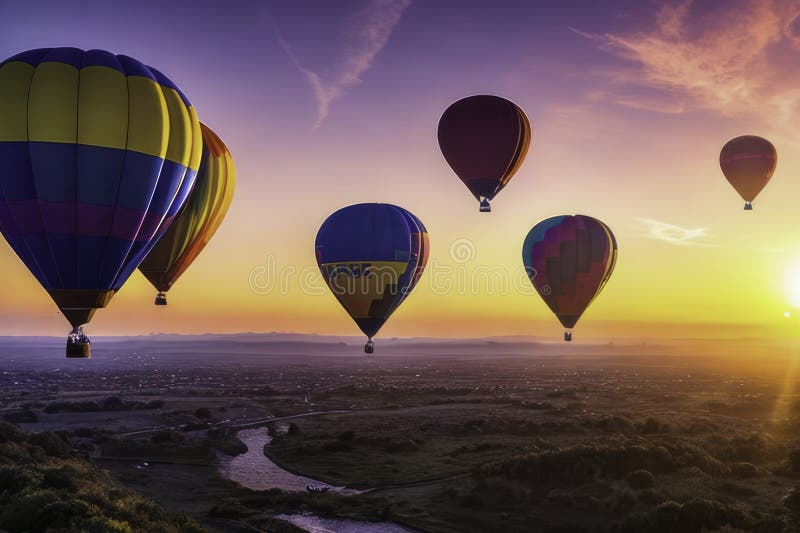 Breathtaking Image Capturing the Grace of Hot Air Balloons in Flight ...